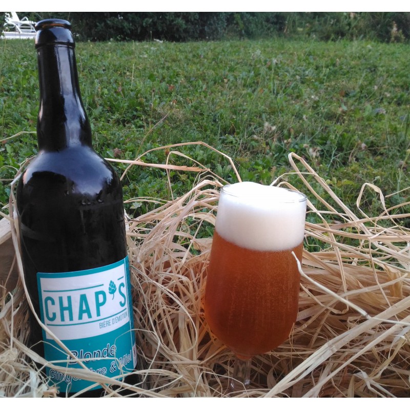 Bière de dégustataion CHAP'S-Ale blonde gingembre miel